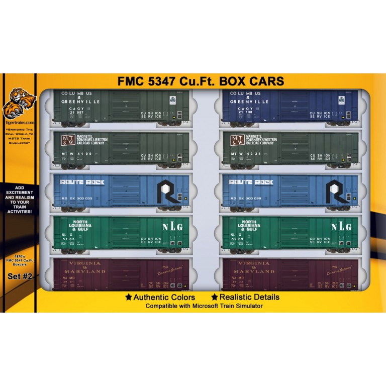 FMC 50' Mixed Boxcar Set #2