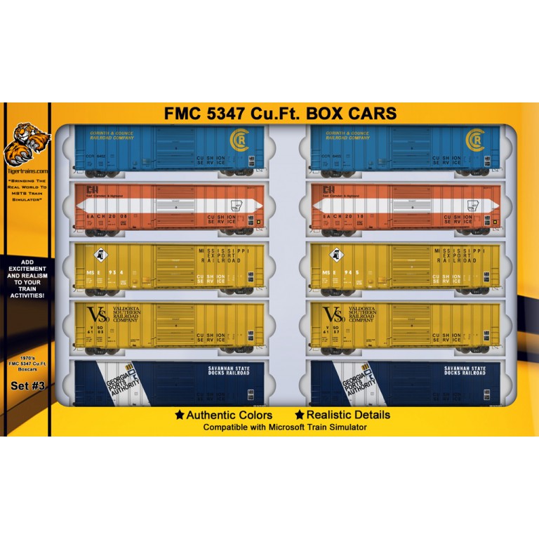 FMC 50' Mixed Boxcar Set #3