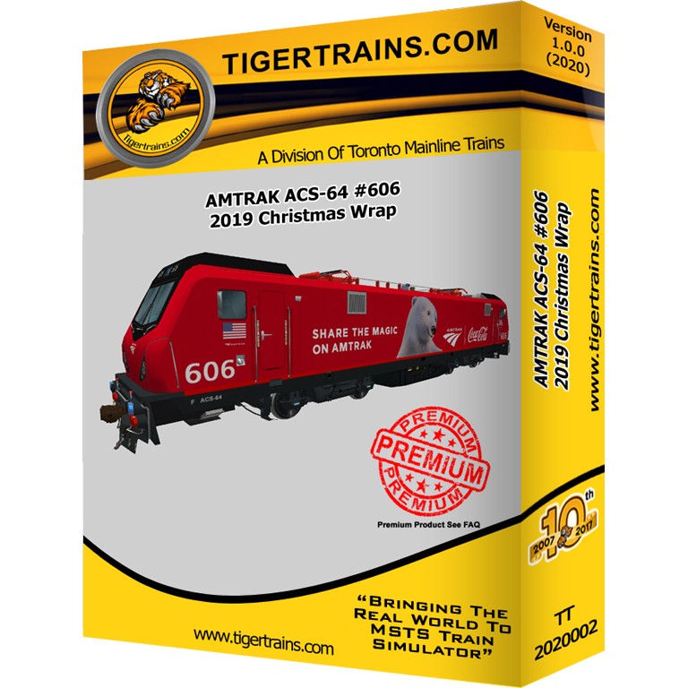 Amtrak ACS-64 #606 "Coca Cola"