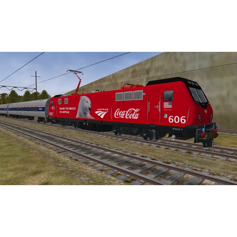 Amtrak ACS-64 #606 "Coca Cola"