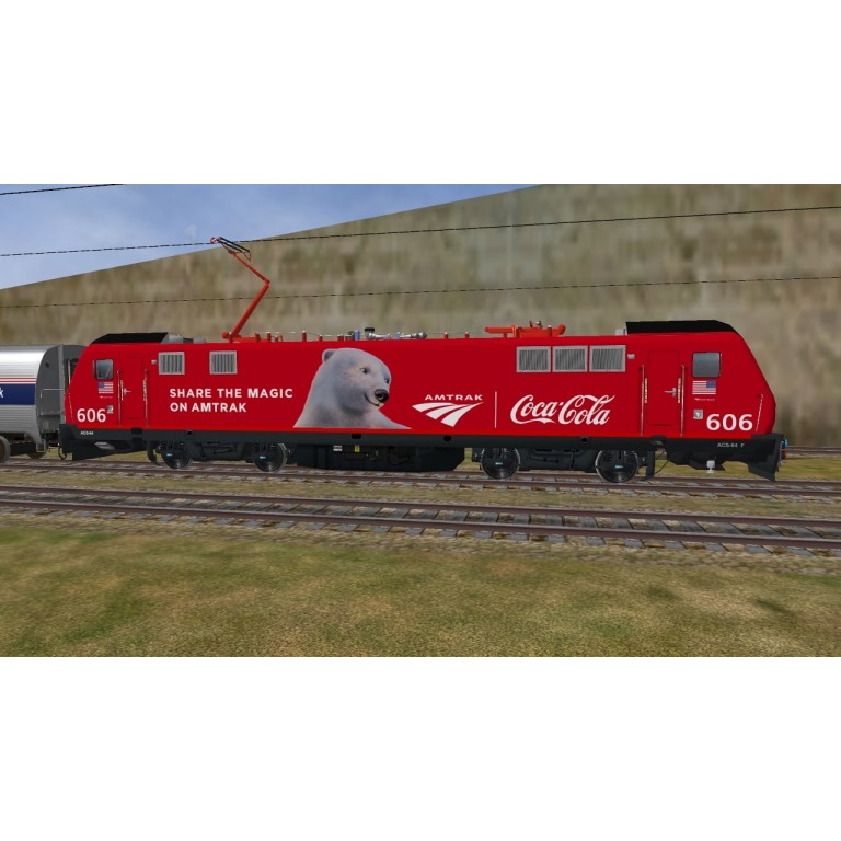 Amtrak ACS-64 #606 "Coca Cola"